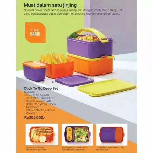 Jual tupperware click to go deep set - Kab. Tangerang - Toko Slavina ...