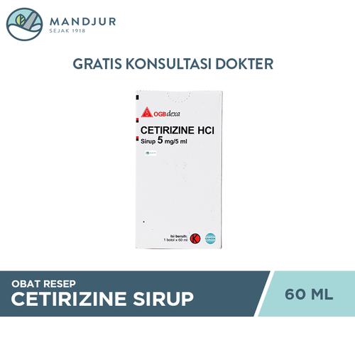 Jual Cetirizine HCI 5 mg/5 mL Sirup 60 mL / Anti Alergi / Gatal ...