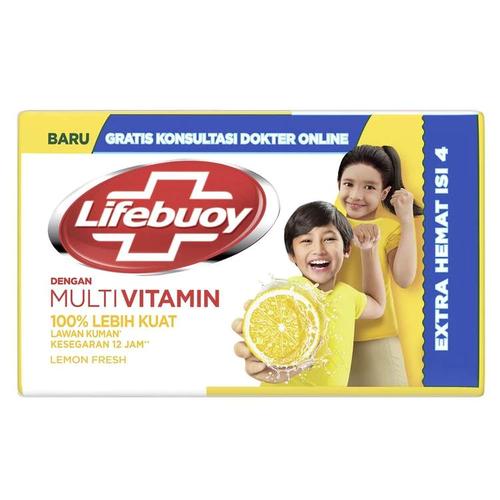 Jual Sabun Mandi Lifebuoy batang 4x100g ( isi 4 Banded) - Japanese ...