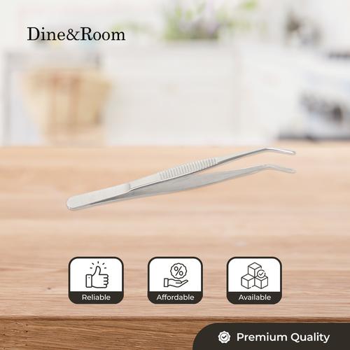 Jual Pencapit Makanan Melengkung Stainless Steel Food Tweezer Ukuran 6 ...