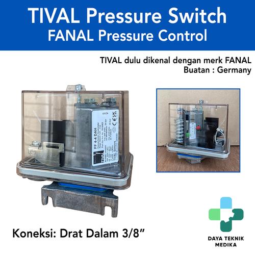 Jual TIVAL Pressure Switch FF 4-16 DAH - FANAL Otomatis Tekanan 16 bar - Pressure Switch ...