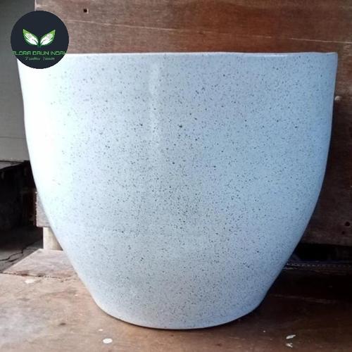 Jual pot bunga keramik besar no 1 40 cm sampai 55 cm - Putih, x.l ...