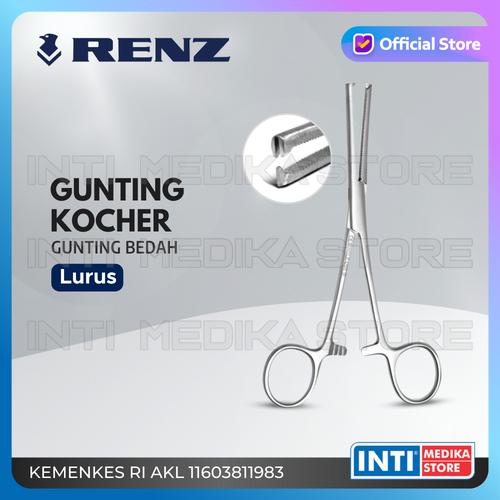 Jual RENZ - Klem Kocher Lurus / Bengkok 14cm | Stainless Steel Forcep ...