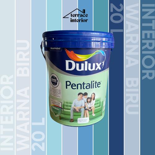 Promo Cat Tembok Dulux Pentalite Interior 20L warna Biru Doff Matt ...