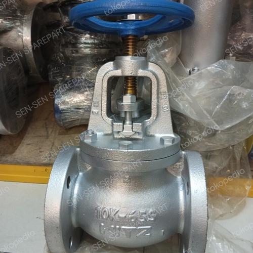 Jual Globe valve 4" inch KITZ cast iron JIS 10K - Jakarta Barat ...