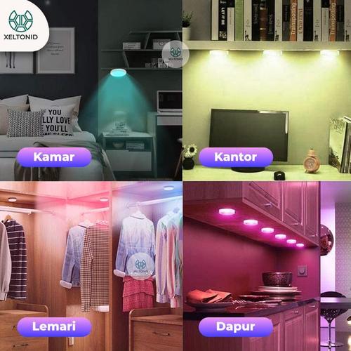 Jual Lampu Tidur Led Sensor Sentuh Remote Lampu Dekorasi Dinding Lemari ...