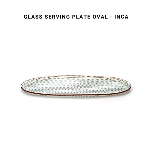 Jual Piring Saji Kaca Oval INCA/Glass Serving Plate Oval INCA - Kab ...