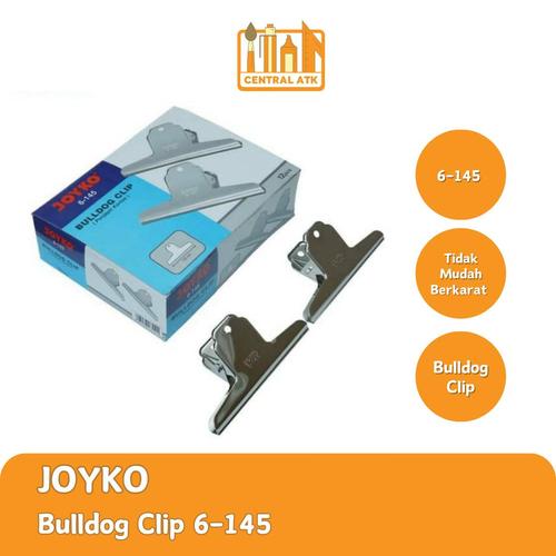 Jual KLIP PENJEPIT KERTAS / BULLDOG CLIP JOYKO 6-145 ( 1 PCS ) - Kota ...