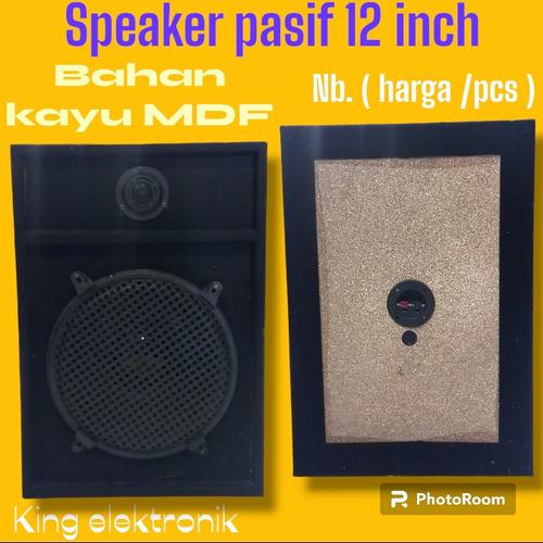 Jual speaker pasif 12 inch bahan box kayu MDF tebal - Kota Yogyakarta ...