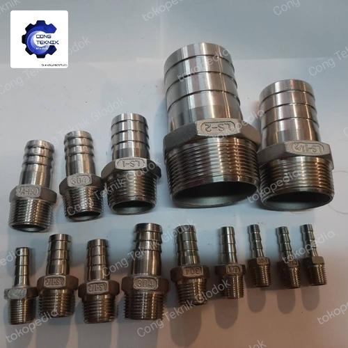 Jual Hex Hose Nipple Stainless SS304 / King Nepel / Nipple/ Ukuran 4 ...
