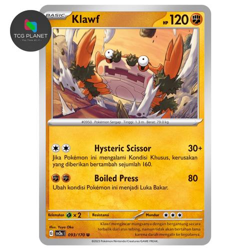 Jual Klawf 093/170 sv3s u Kartu Pokemon TCg Indonesia Kilau Hitam Hitam - Kab. Sukoharjo - TCG ...