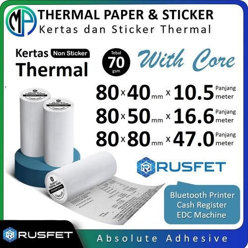 Jual Kertas Label Termal Paper Thermal Printer Struk Kasir POS EDC ...