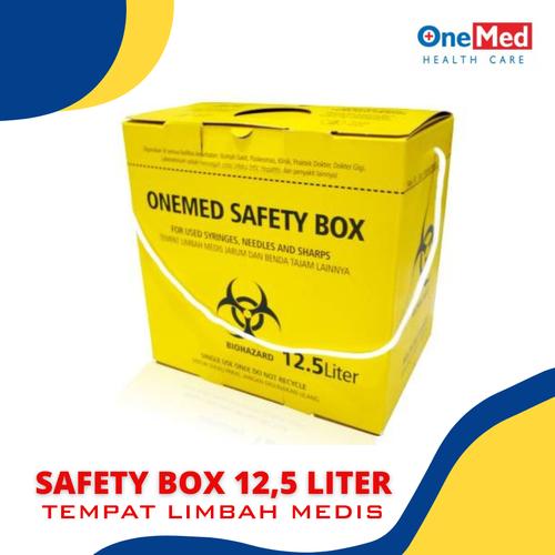 Jual Safety Box / Tempat Sampah Limbah Medis 12,5 liter - ONEMED - Kota Medan - Medika ...
