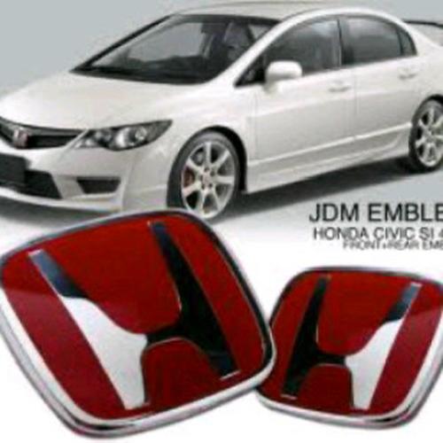 Jual Emblem Red Honda Civic FD logo merah depan belakang steer - Civic ...