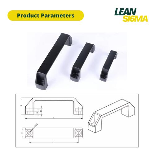 Jual Pegangan Pintu Aluminium Profile Door Handle Profil Plastic Nylon ...