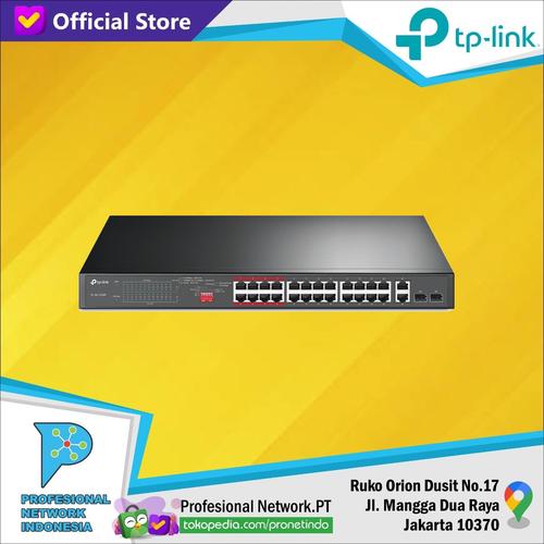 Promo Tp-Link TL-SL1226P New 24-Port 10/100Mbps + 2-Port Gigabit ...