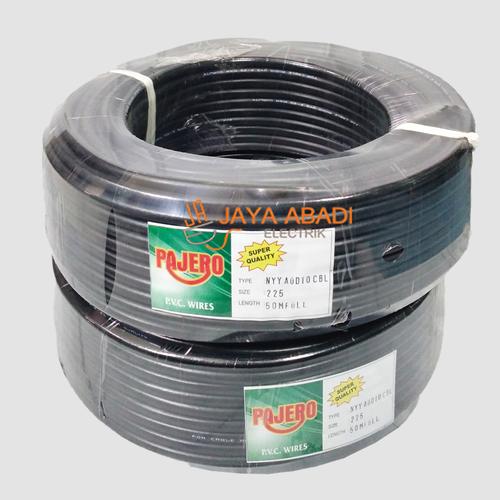 Jual kabel listrik serabut 2×2,5 per rol(1rol 50m full) hitam& putih ...