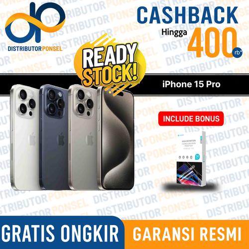 Promo Apple iPhone 15 Pro 128GB 256GB 512GB 1TB Garansi Resmi Natural ...