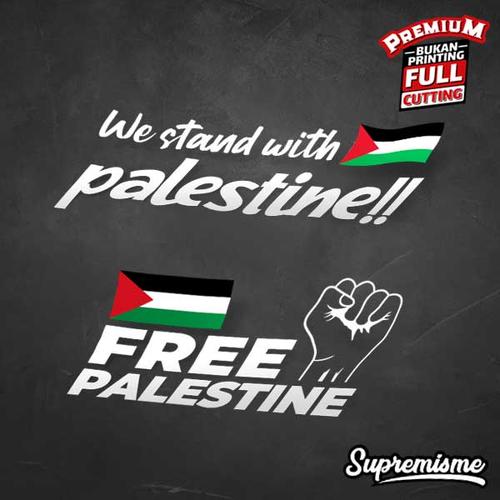 Jual Stiker Bendera Palestina / Sticker We Stand Palestin - We Stand ...