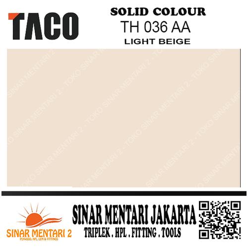 Jual TACO HPL SOLID COLOUR TH 036 AA LIGHT BEIGE - Jakarta Barat ...