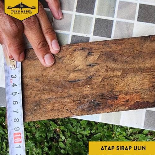 Jual Atap Sirap Kayu Ulin Gazebo 1 ikat isi 80pcs - 30x8x0,5mm - Kota ...