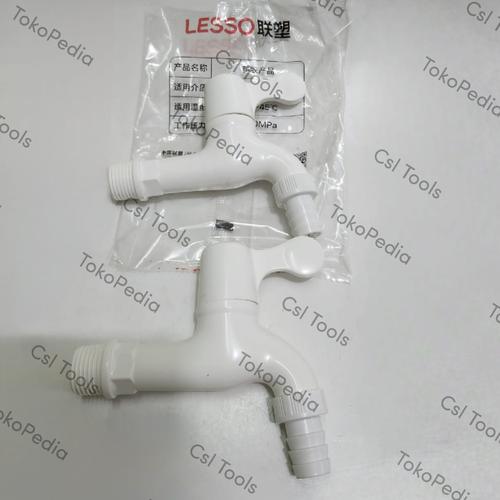 Jual KeranTaman LESSO 1/2" inch - Stop Kran Tembok Kran PVC Plastik ...