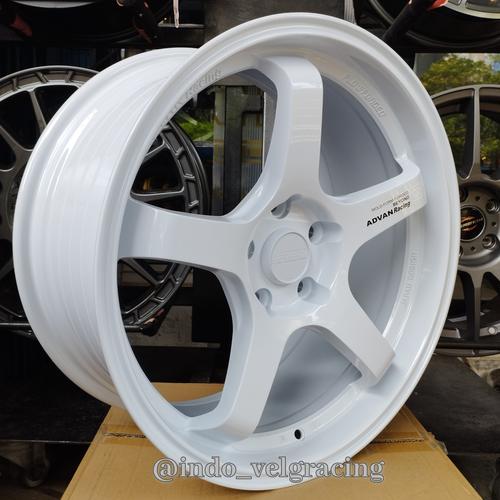 Jual velg mobil advan GT R18 utk crv, hrv, xpander, innova, dll - white ...
