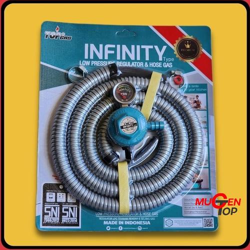 Jual Regulator + Selang Gas Flexibel Topgas Type INFINITY - Kota ...