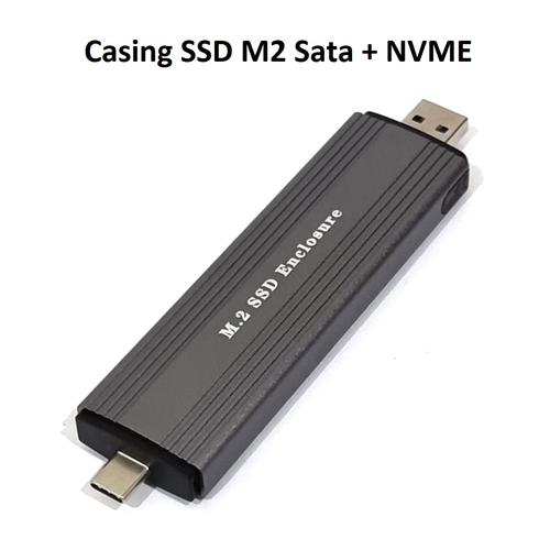 Jual Casing SSD M2 NVME USB C To USB 3.0 High Speed - Hitam - Jakarta ...