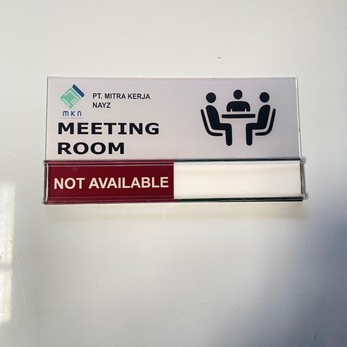 Jual Sign Meeting Room Papan Nama Akrilik CUSTOM Nama Ruangan - Kota ...