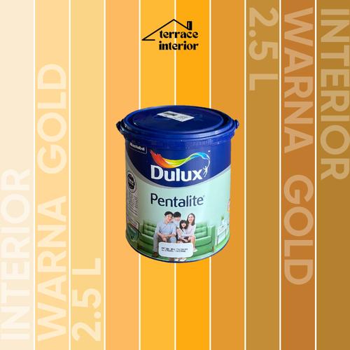 Promo Cat Tembok Dulux Pentalite Interior 2.5L Gold Doff Matt - Space ...