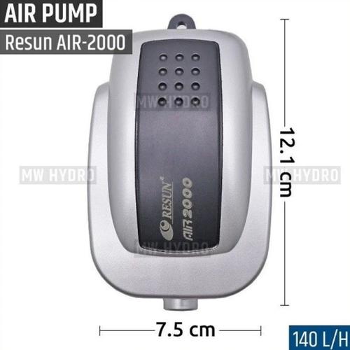 Jual Pompa Aerator Resun Air 2000 Aerator Pompa Udara Aquarium 3w 1 ...