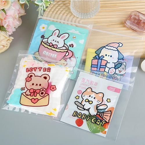 Jual Pouch Ziplock Transparan Serbaguna Motif Kartun Lucu Zipper Pouch ...