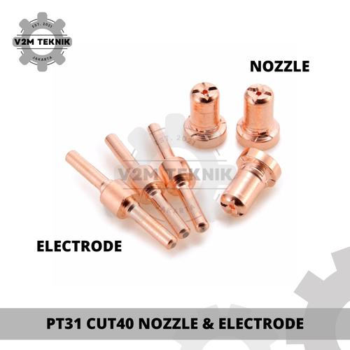 Promo PT31 LONG Nozzle Electrode / Plasma Cutting Mata Plasma PT 31 CUT ...