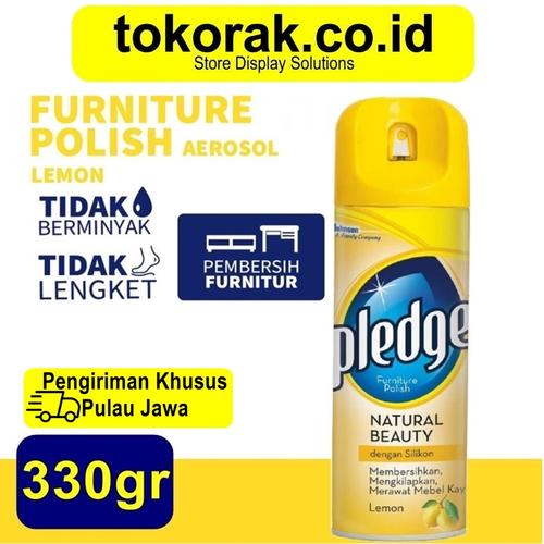 Jual PLEDGE AEROSOL LEMON 330 GR FURNITURE POLISH 330GR 350GR - aerosol ...