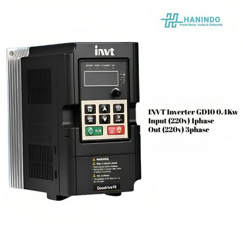 Jual INVT Inverter GD10 0.4Kw Input (220v) 1phase Out (220v) 3phase ...