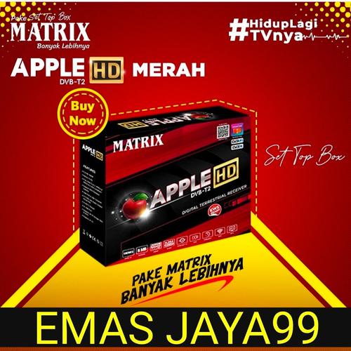 Jual Set Top Box Matrix Apple DVB T2 Merah - STB Apple - Kab ...
