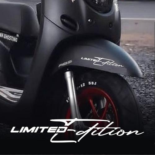 Jual Stiker Unik Lucu Motor Cutting Sticker Limited Edition - Putih ...