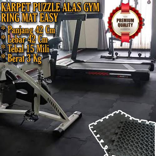 Jual KARPET PUZZLE KARET ALAS RUANG GYM/FITNESS UKURAN 42CM X 42CM ...