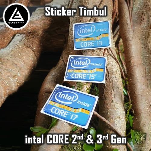 Jual Stiker Timbul Emblem intel Core i3 i5 i7 Gen 2 Gen 3 - Core i5 ...