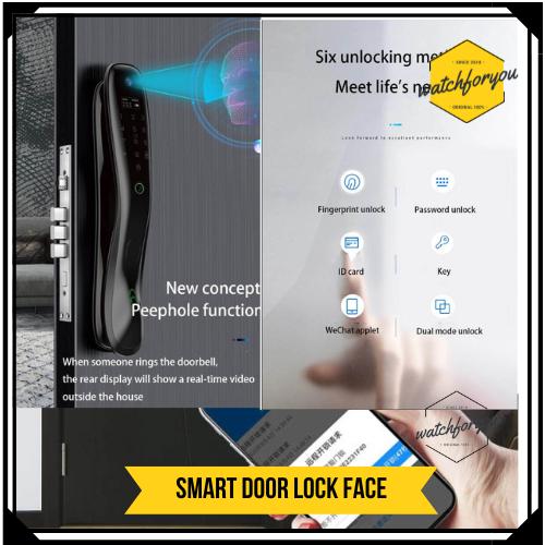 Promo Smart Door Lock Face ID Fingerprint Password Key Kunci Rumah ...