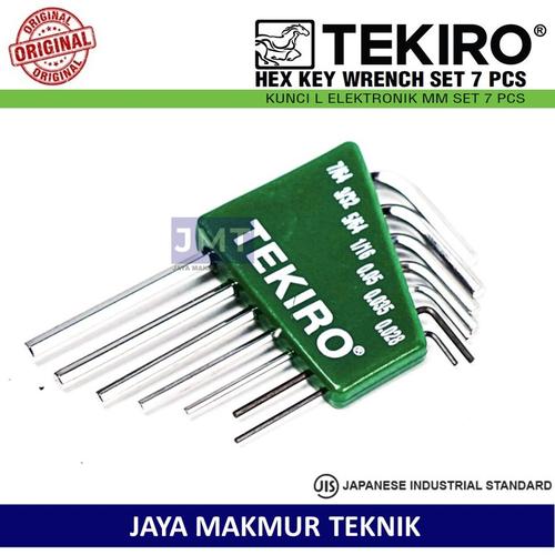 Jual TEKIRO Hex Key Electronic Kunci L Elektronik Set 7 Pcs Original ...