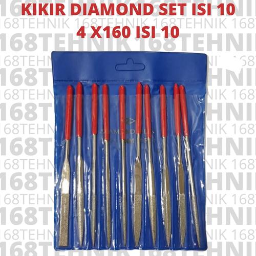 Jual KIKIR DIAMOND 4X160 SET ISI 10 / DIAMOND FILES 4X160 KIKIR DIAMOND ...
