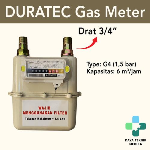 Jual Duratec Meteran Gas LPG Type G4 - Sudah Tera Kalibrasi - Gas Meter ...