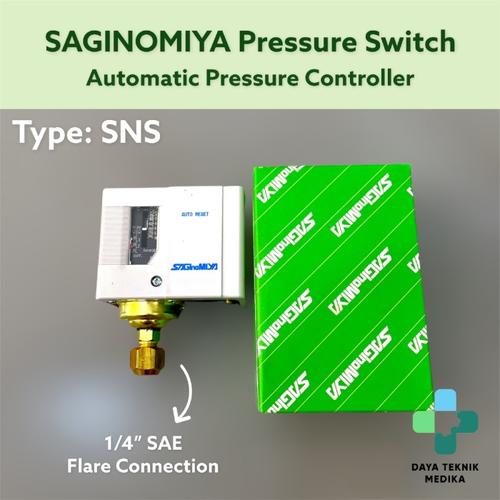 Jual Saginomiya Pressure Switch 20 Bar - SNS C120X - Pressure Control - Adaptor 1/2" - Jakarta ...