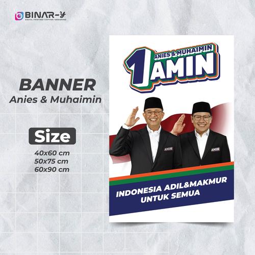 Jual Spanduk/Banner Tiang/Pohon Pilpres,Capres, Cawapres AMIN - Jakarta ...