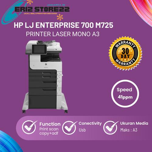 Jual Mesin Fotocopy HP LaserJet Enterprise M725 MFP monocrome A3 ...