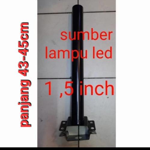 Jual tiang pipa besi pju solar panel surya 50cm 1,5in 1,5inch cobra ...