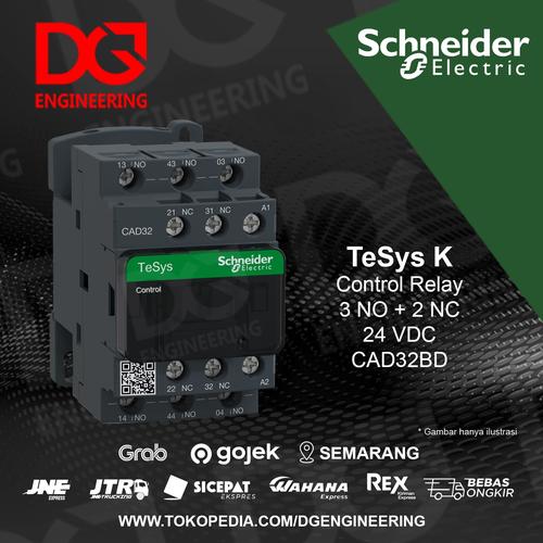 Jual SCHNEIDER RELAY CONTROL 3 NO 2 NC 24VDC CAD32BD - Kota Semarang ...