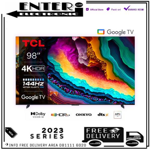 Promo TCL 98P745 SMART ANDROID GOOGLE TV 98 INCH 4K 144Hz DOLBY VISION ...